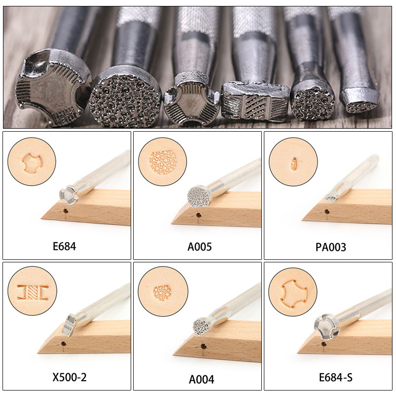 6Pcs Lederen Carving Speciale Vorm Patroon Tool Ko... – Grandado