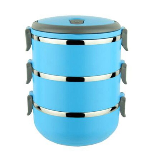 3 Layer Stainless Steel Insulated Lunch Box Food C... – Grandado