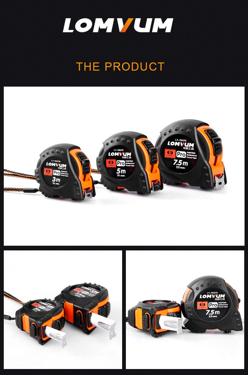 LOMVUM Portable tape measure 3/5/7.5m steel tape m... – Grandado