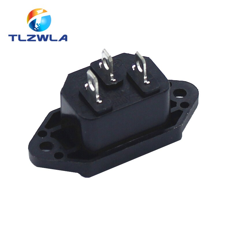 10pcs Iec320 C14 Ac Power Socket 250v 10a 3 Pin Wi Grandado