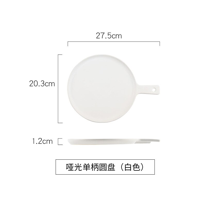 Nordic Matt single ear disc ceramic dish baked ric... – Grandado