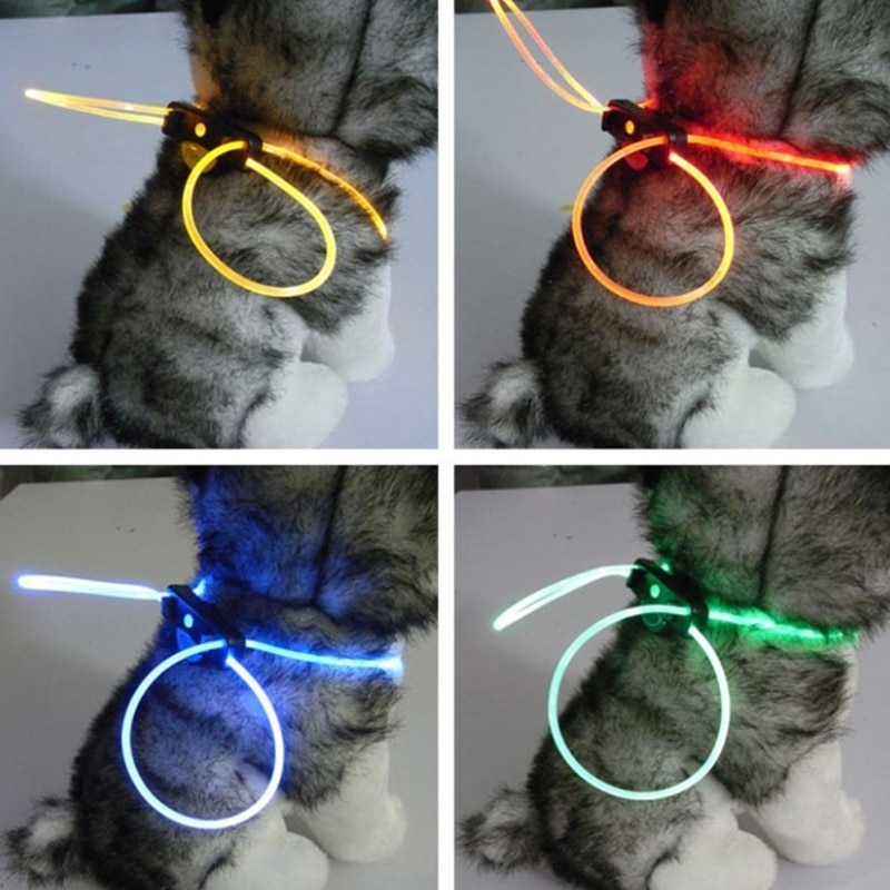 USB Rechargeable LED Pet Dog Collar Flashing Glow ... – Vicedeal