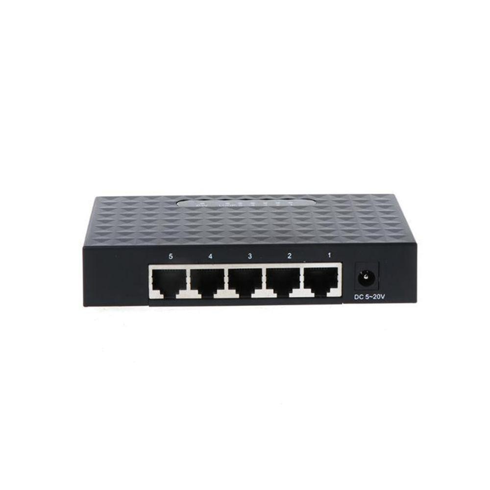 5 Port 10/100/1000Mbps Network Switcher Hub Fast E... – Grandado