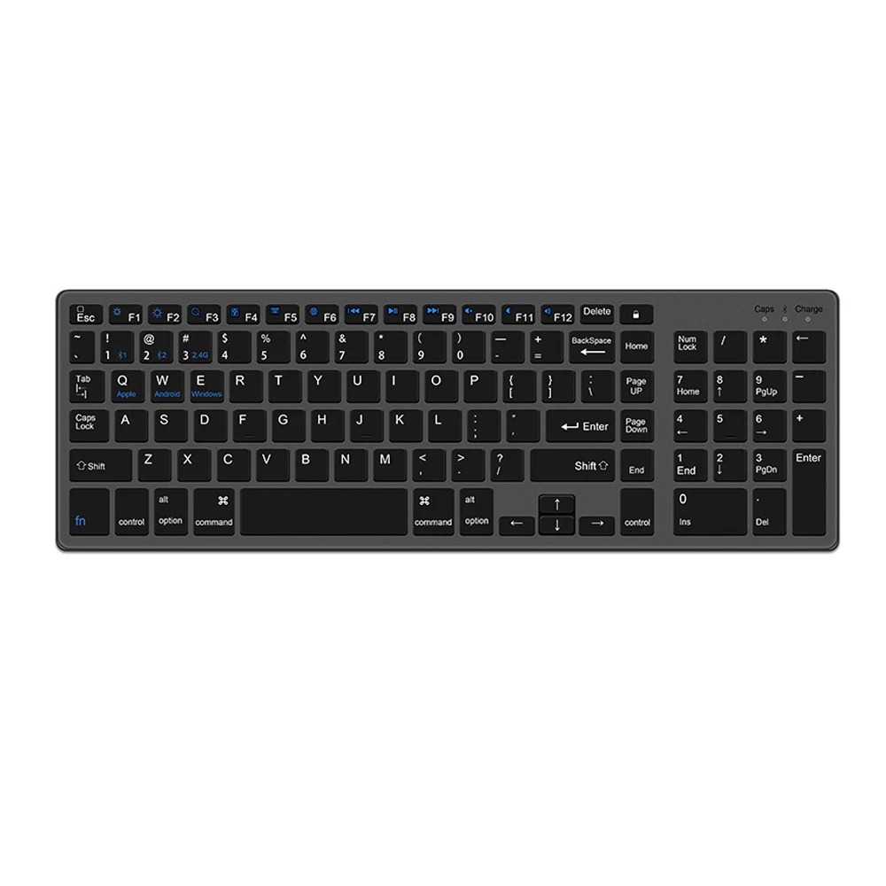 Wireless Keyboard Bluetooth 5.0 Receiver 2.4G Engl... – Grandado