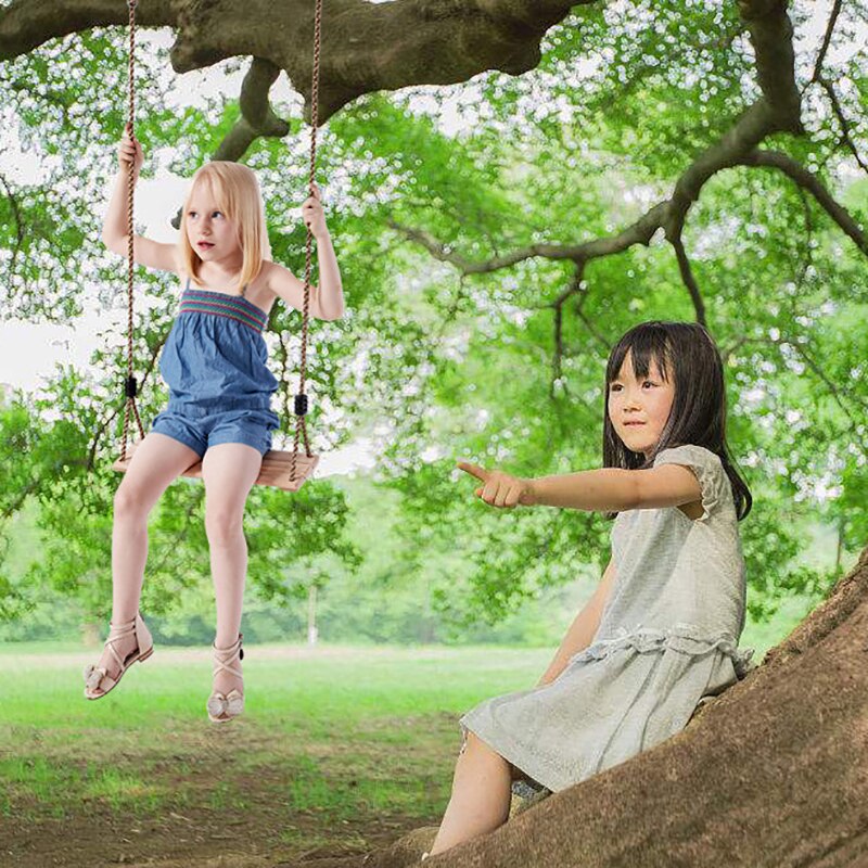 Adults and children Swing Wooden Rocking Swing wit... – Grandado