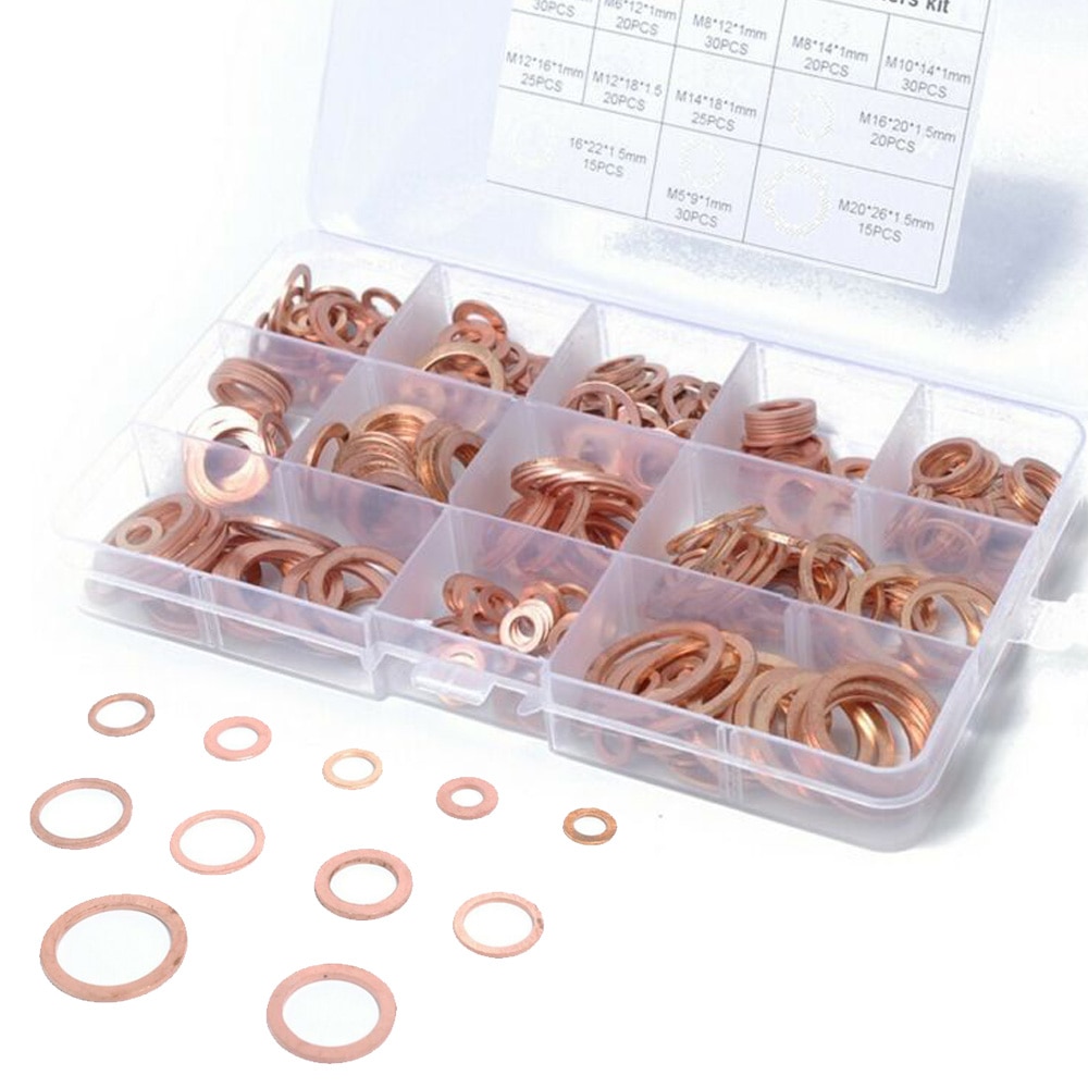 Massief Koperen Verpletteren Ringen Sealing Platte... – Grandado