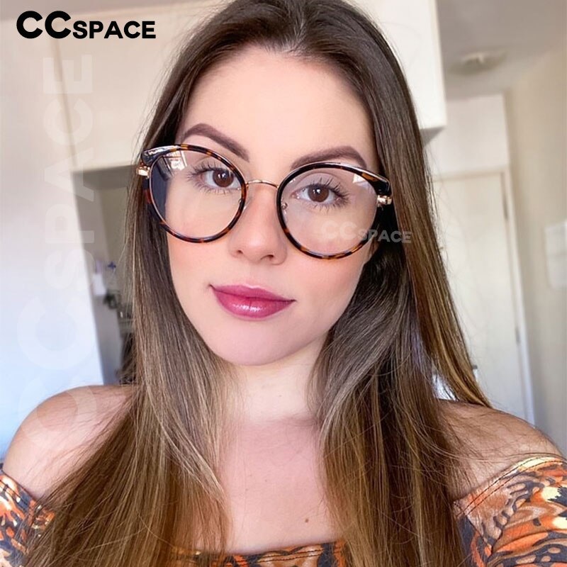 48238 Ronde Cat Eye Metal Brilmonturen Mannen Vrou... – Vicedeal