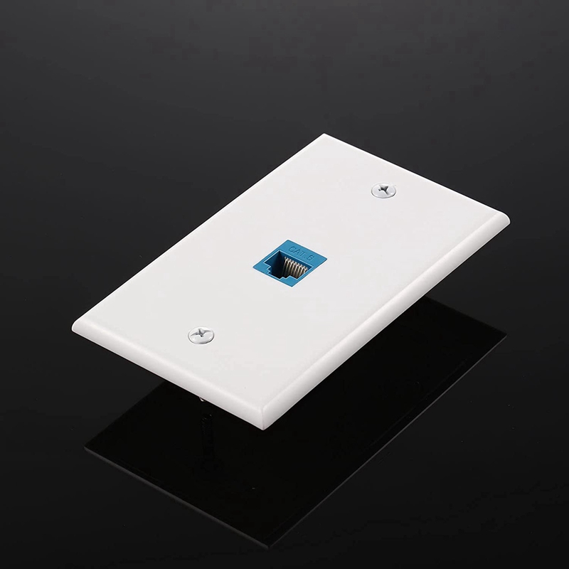 10 Pieces Ethernet Wall Outlet Plate Cat6 RJ45 Wal... – Vicedeal