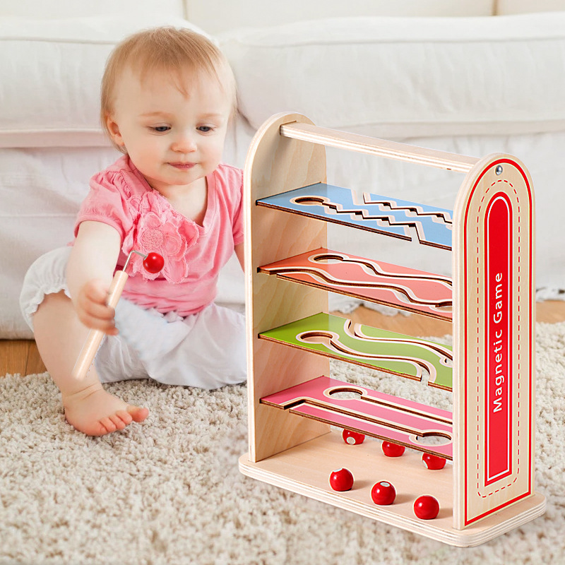 Educational Wooden Toy Preschool Game, Magnetic Fi... – Grandado