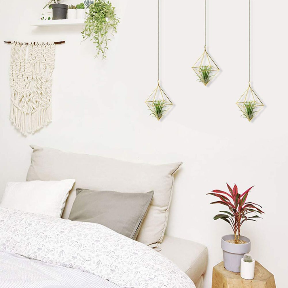 Wrought Iron Small Flower Stand Four-sided Diamond... – Vicedeal