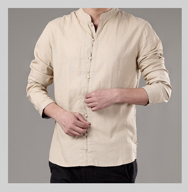 Mannen Kleding Solid Slim Fit Mannen Lange Mouw Ca... – Grandado