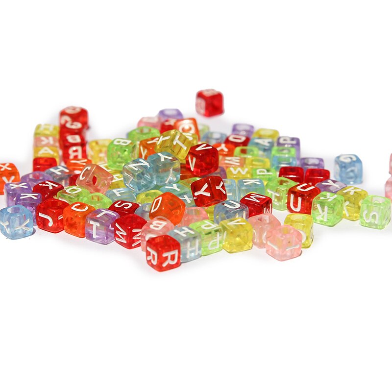 200 Pcs Transparante Kleurrijke Alfabet Kralen Let... – Vicedeal