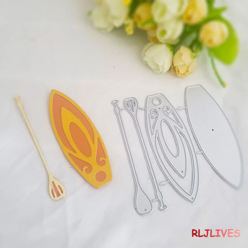 2 Set Surf Peddle Boards Metal Cutting Dies Stenci... – Grandado
