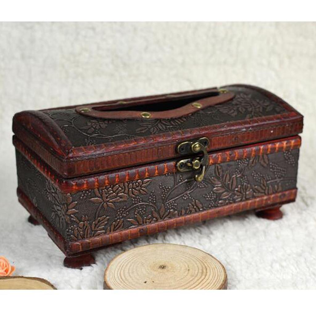 Retro Wooden Case Box Napkin Tissue Holder Shabby ... – Grandado