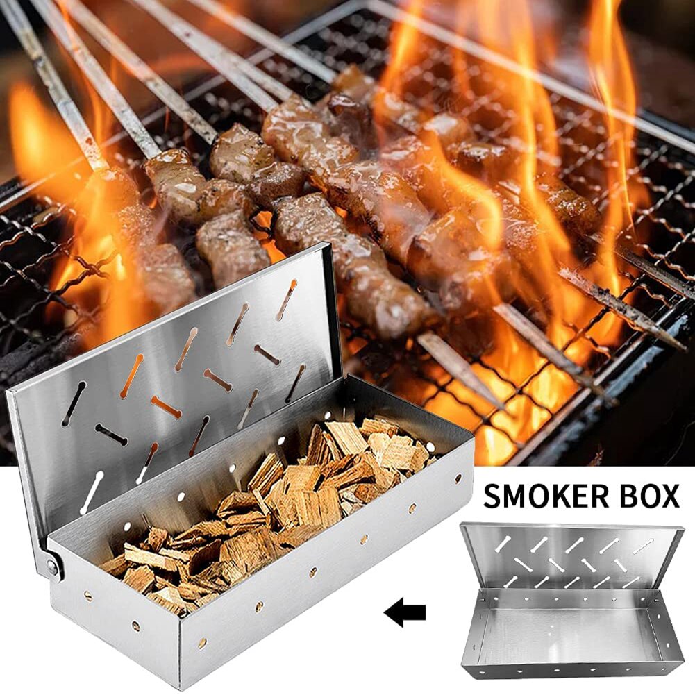 Hout Chips Bbq Roker Doos Barbecue Grill Vlees Doo... – Vicedeal