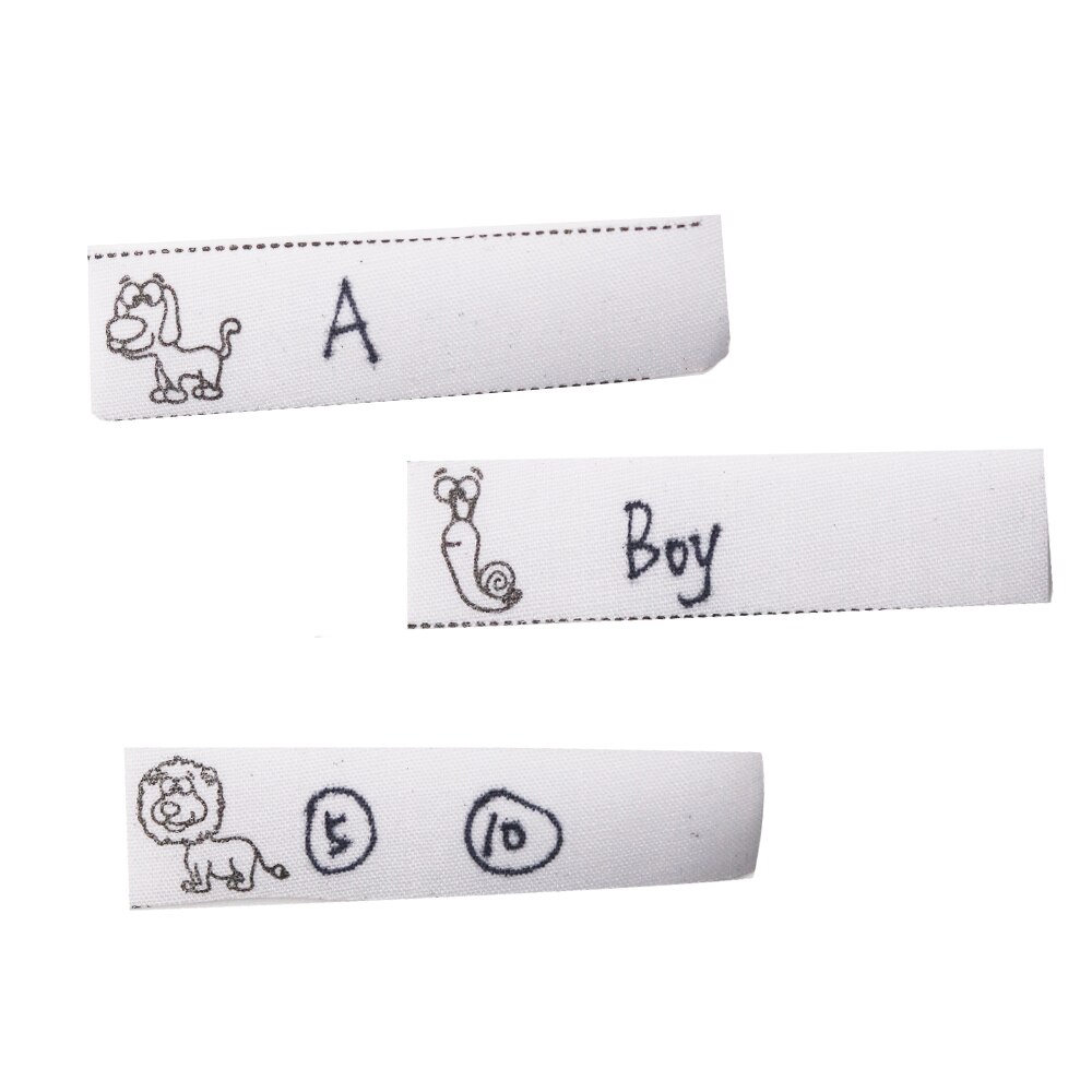 200Pcs White Name Label Washable Iron on Labels Ca... – Grandado