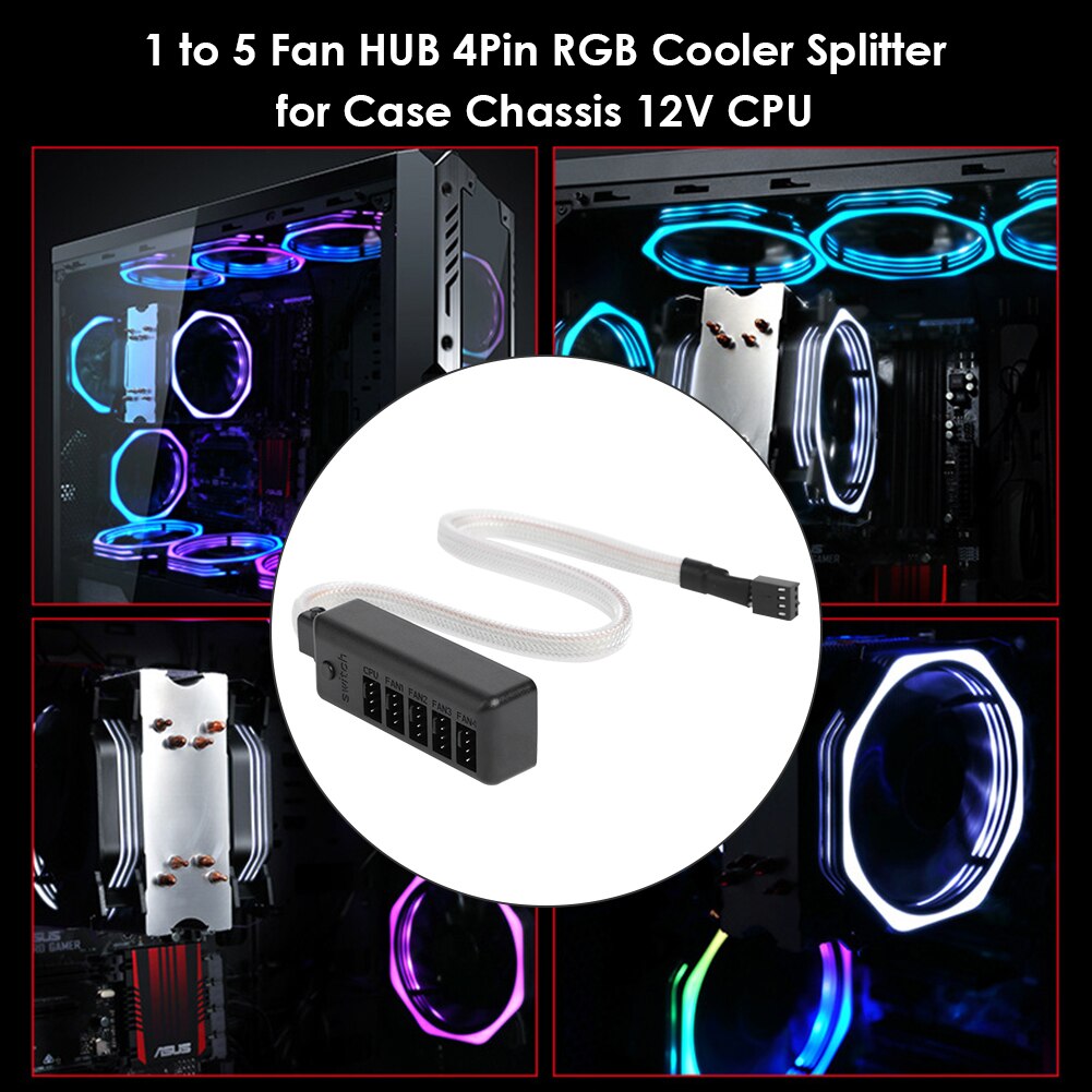 140mm Cooling Fan Mute RGB 6Pin Desktop Computer C... – Grandado
