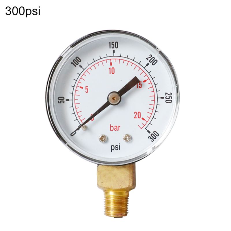 Pressure Gauge 52mm 1/4" BSPT Vertical 15,30,60,10... – Vicedeal