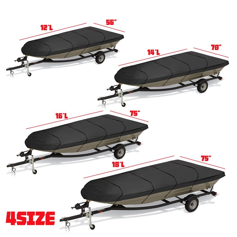 Water Proof Heavy Duty Boat Cover for Jon Boat 12F... – Grandado