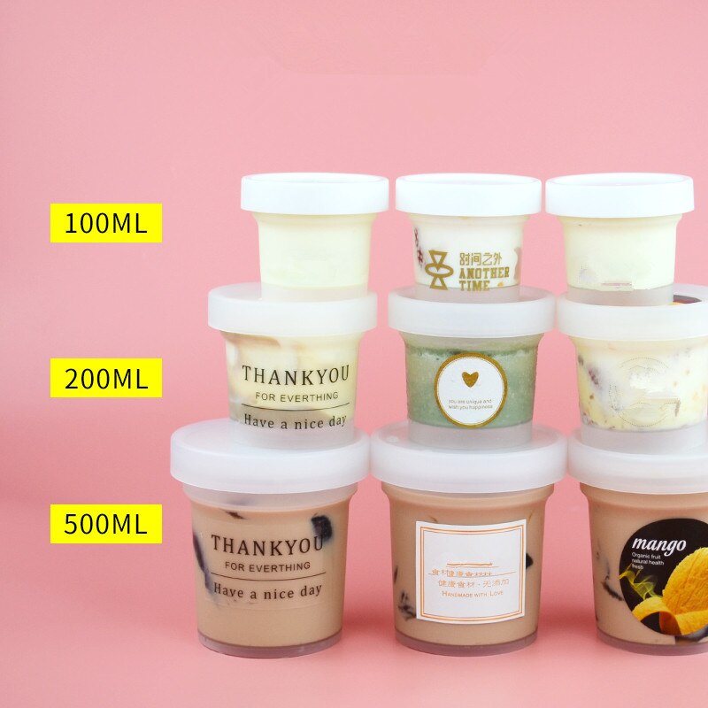 10pcs Net red dessert containers 100ml 200ml 500ml... – Vicedeal