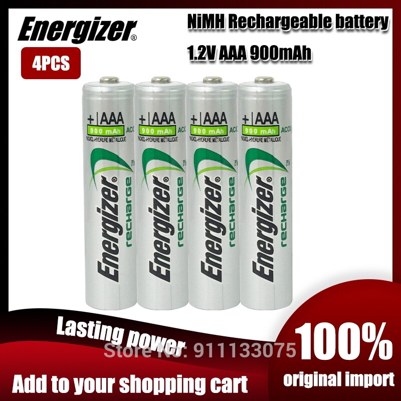 Energizer AAA 1.2V 900mAh Ni-MH Rechargeable Batte... – Grandado