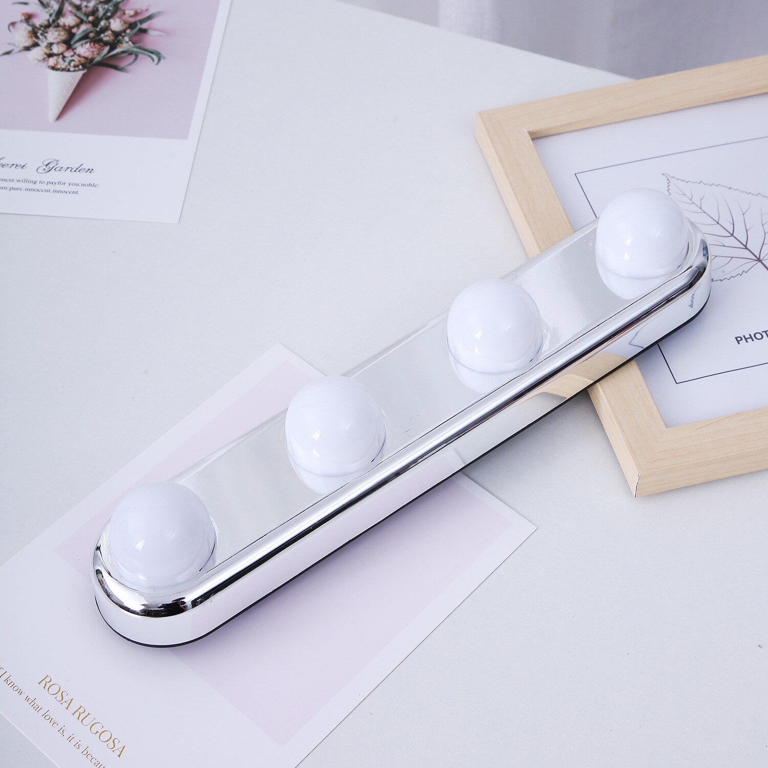 LED 5 Bulbs Makeup Mirror Light Portable Suction c... – Vicedeal