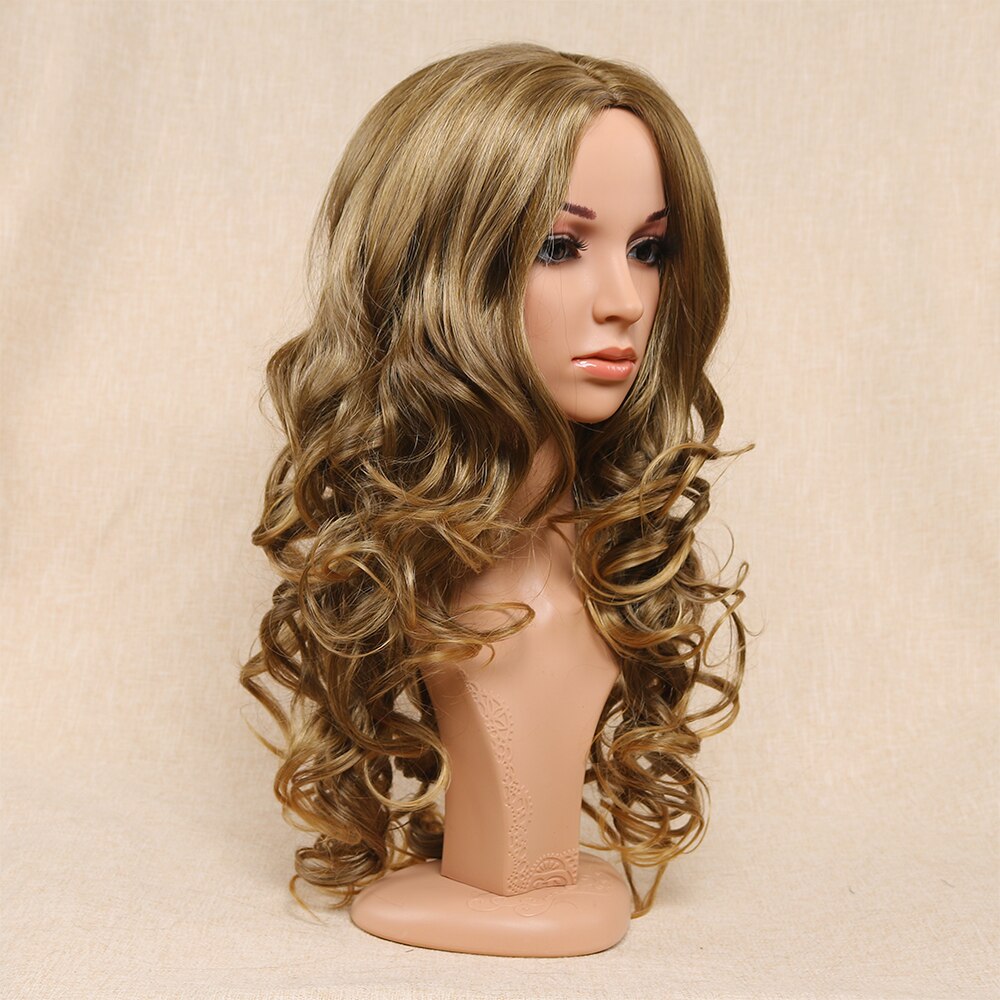 Blonde Brown Silky Straight Synthetic Wigs Kanekal... – Vicedeal