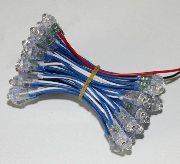 50X 12mm Blue flexible 5V input LED module waterpr... – Grandado