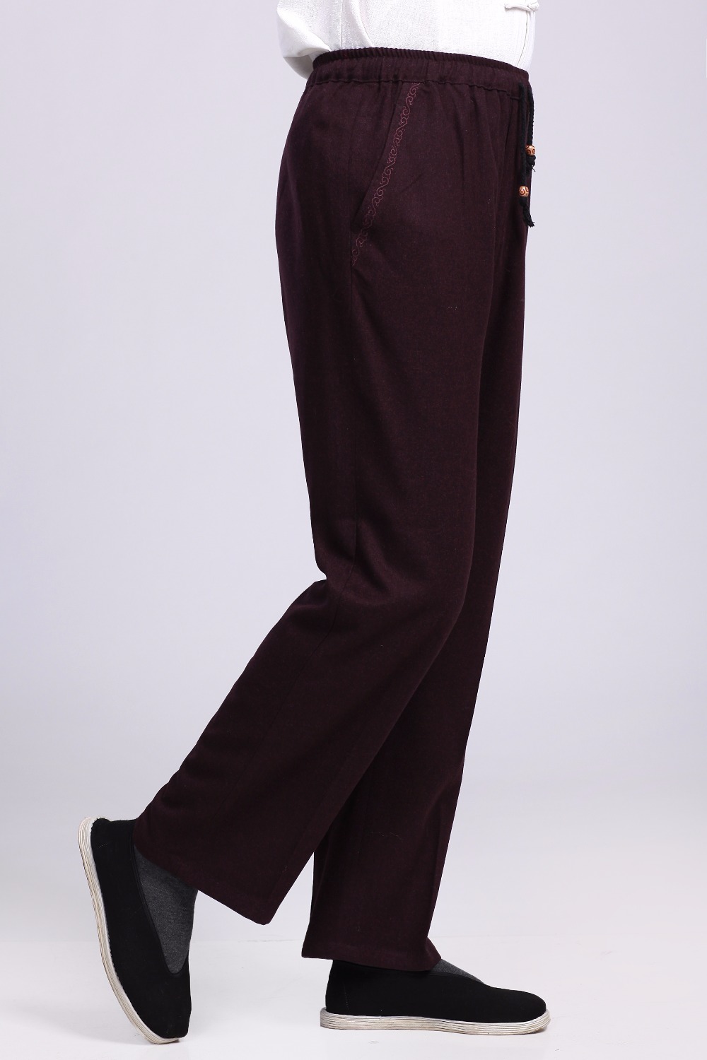 Shanghai Story Men's Blend Woolen Pants Chinese Tr... – Grandado