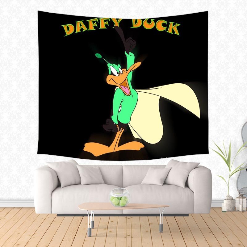 Custom Daffy Duck Tapijt Muur Opknoping Doek Bruil... – Vicedeal