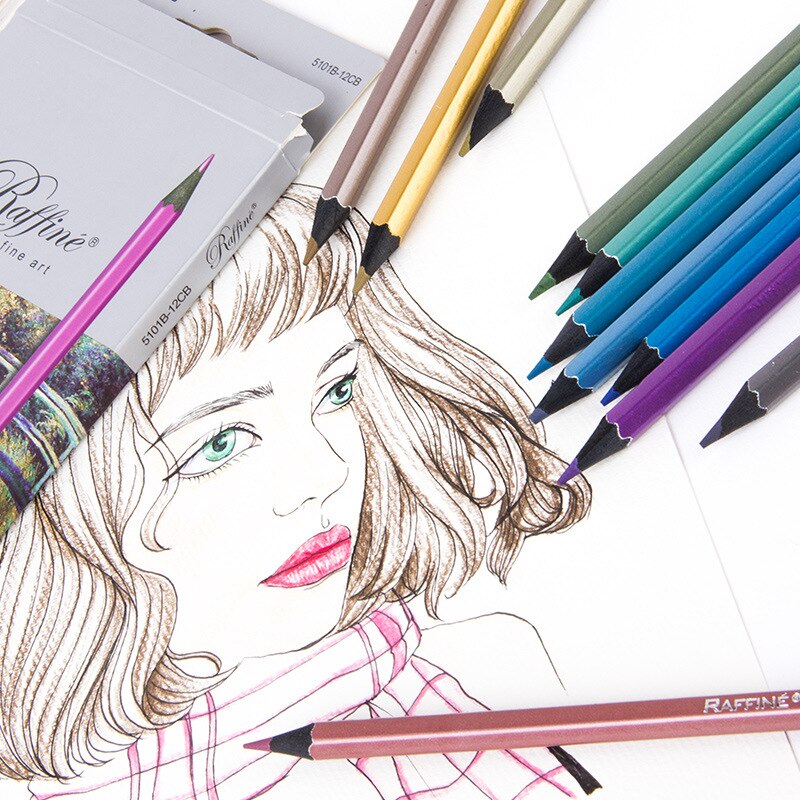 Marco 6/12 Colors Metallic pencil Drawing Colored ... – Grandado