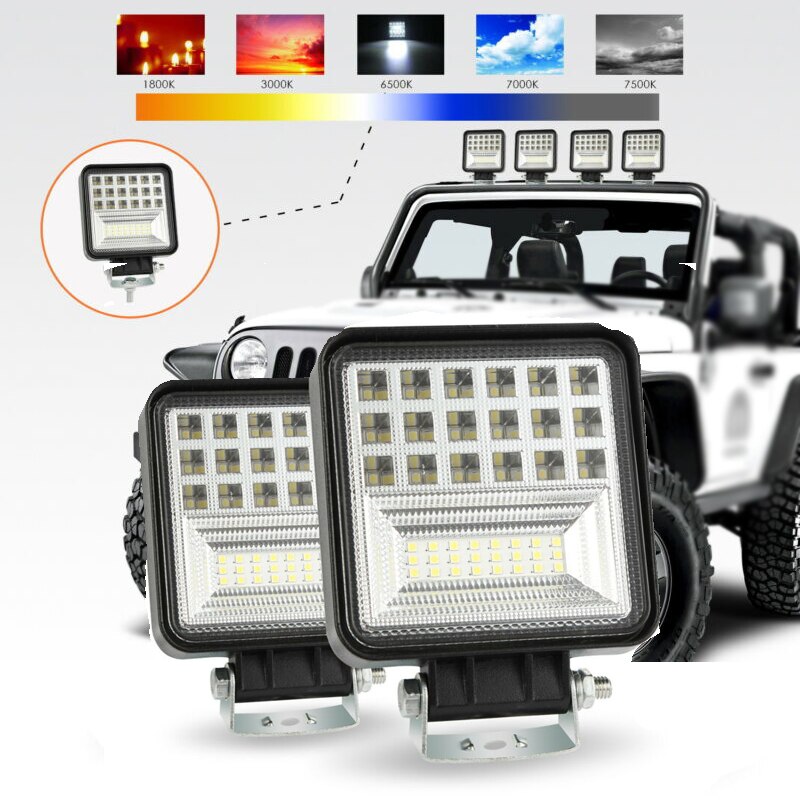 Offroad autolichten dc 9-30v 2 stuks 45- led 126w... – Vicedeal