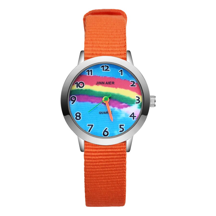 Cartoon Cute rainbow style Children's Watches Kids... – Grandado