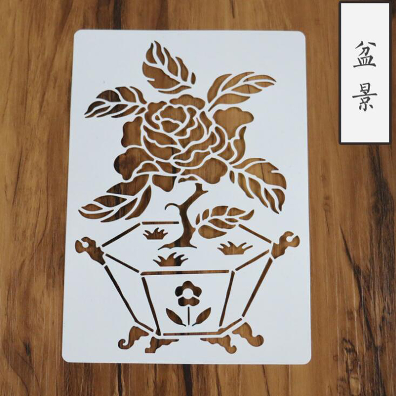 6pc Stencils Panda Drawing Templates DIY Graphics ... – Grandado