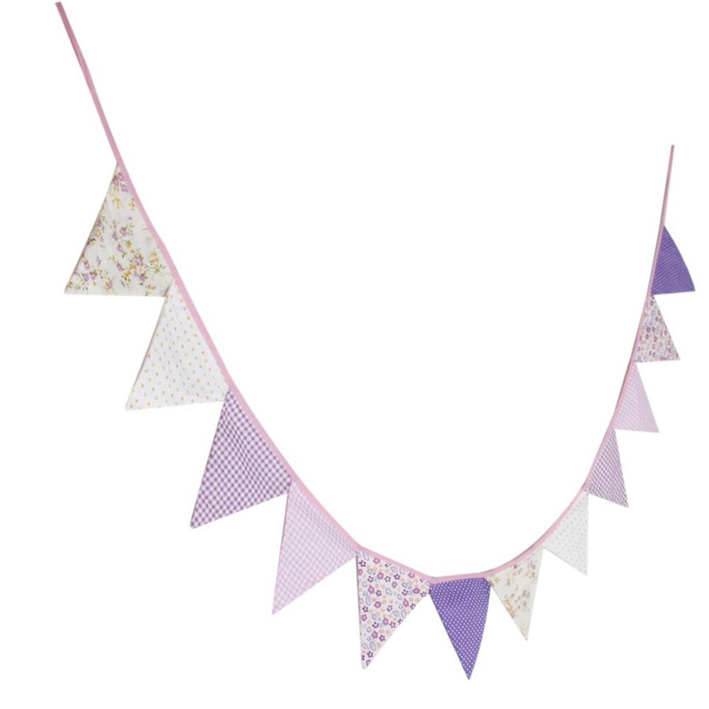 12pcs Purple Series Triangle Flags Party Bunting B... – Grandado