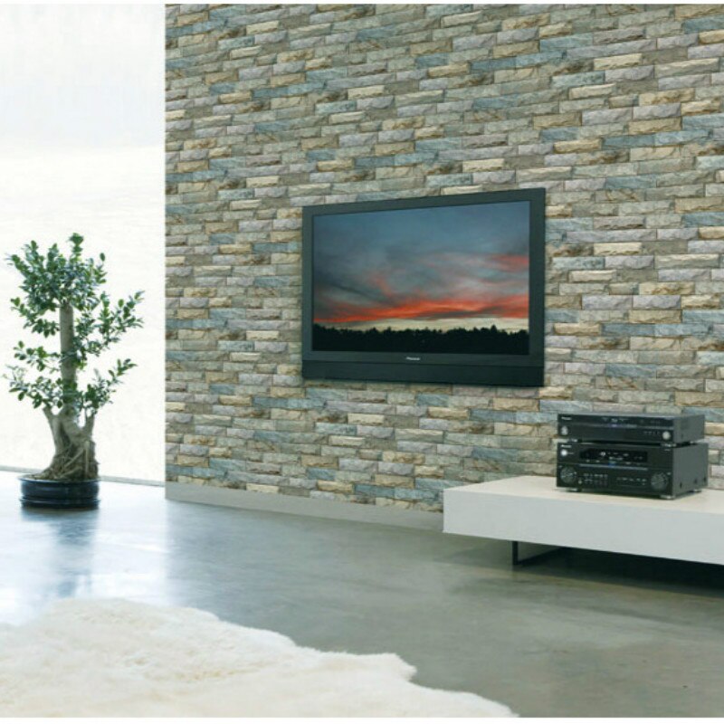 9.5M * 53Cm 3D Marmeren Behang Art Stone Steen Ste... – Grandado