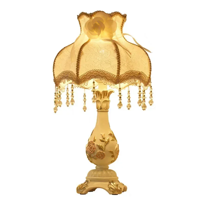 European vintage palace lace resin Table Lamps Rom... – Vicedeal