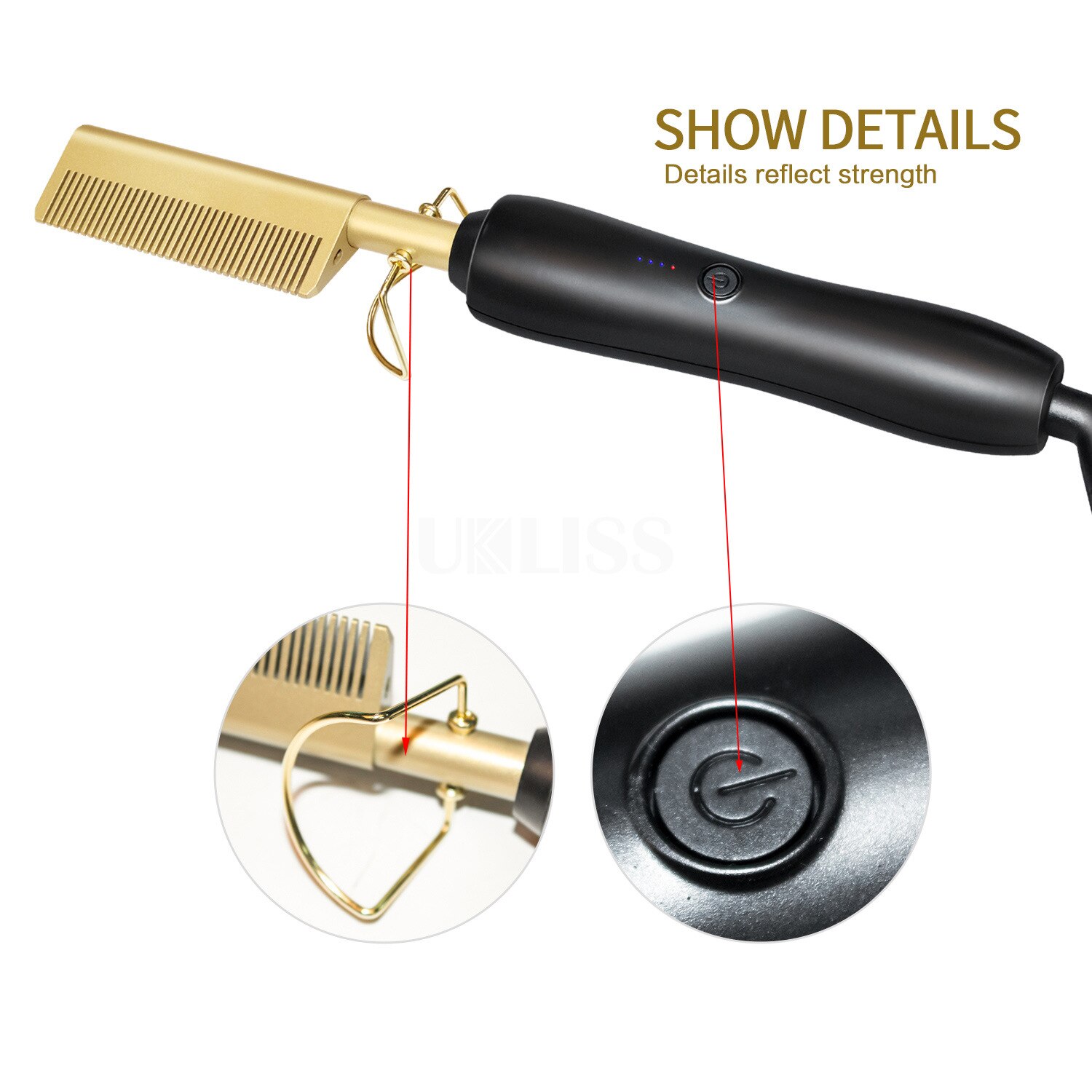 Electric curling comb, household curling comb, wet... – Vicedeal