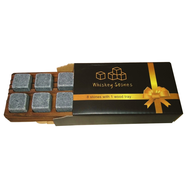 Whisky Stones with Wooden Tray Whiskey Stones Set ... – Vicedeal