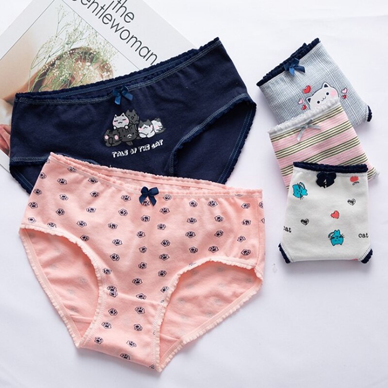 7 Uds ropa interior de algodón para niñas nuevas b... – Vicedeal