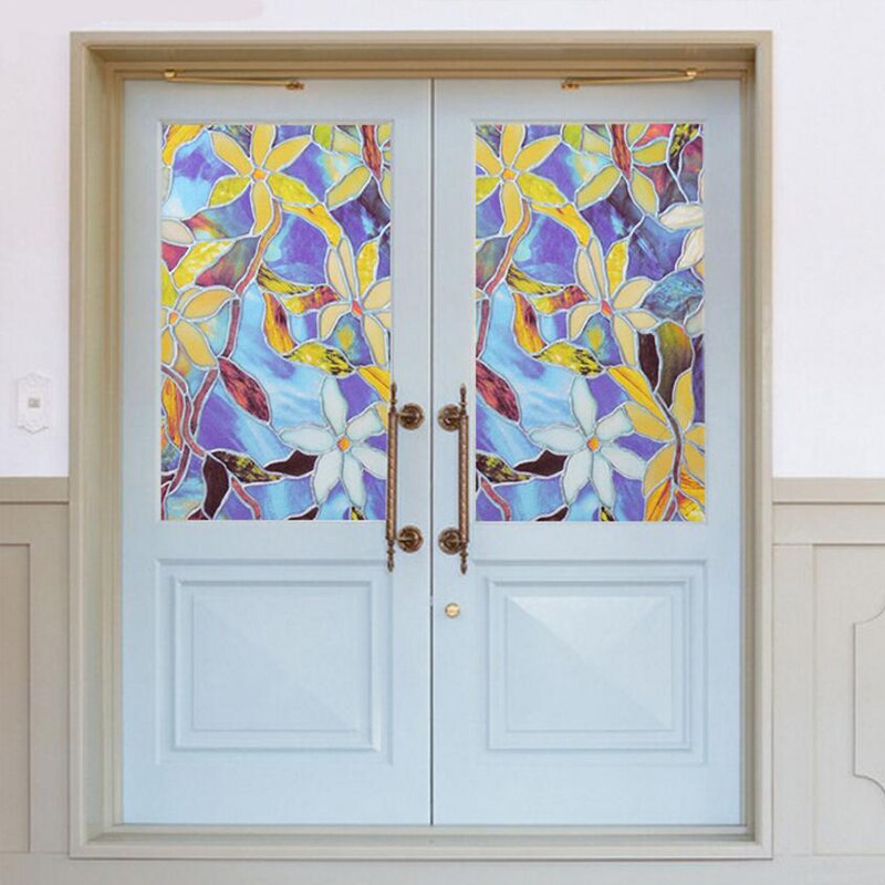 Window Stickers home Stained Glass Stickers self-a... – Grandado