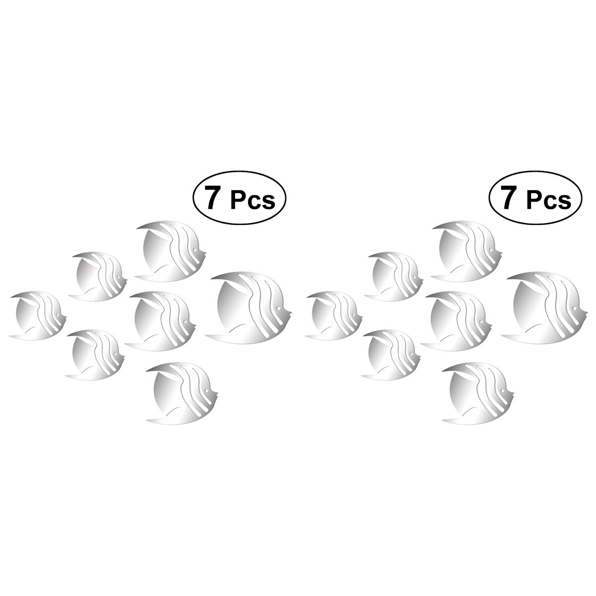 14 pcs 3D Fish Wall Stickers DIY Mirror Wall Art R... – Grandado