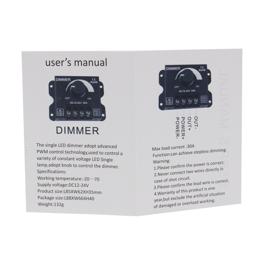 12 V LED Dimmer 24V DC Helderheid Verstelbare Rata... – Vicedeal