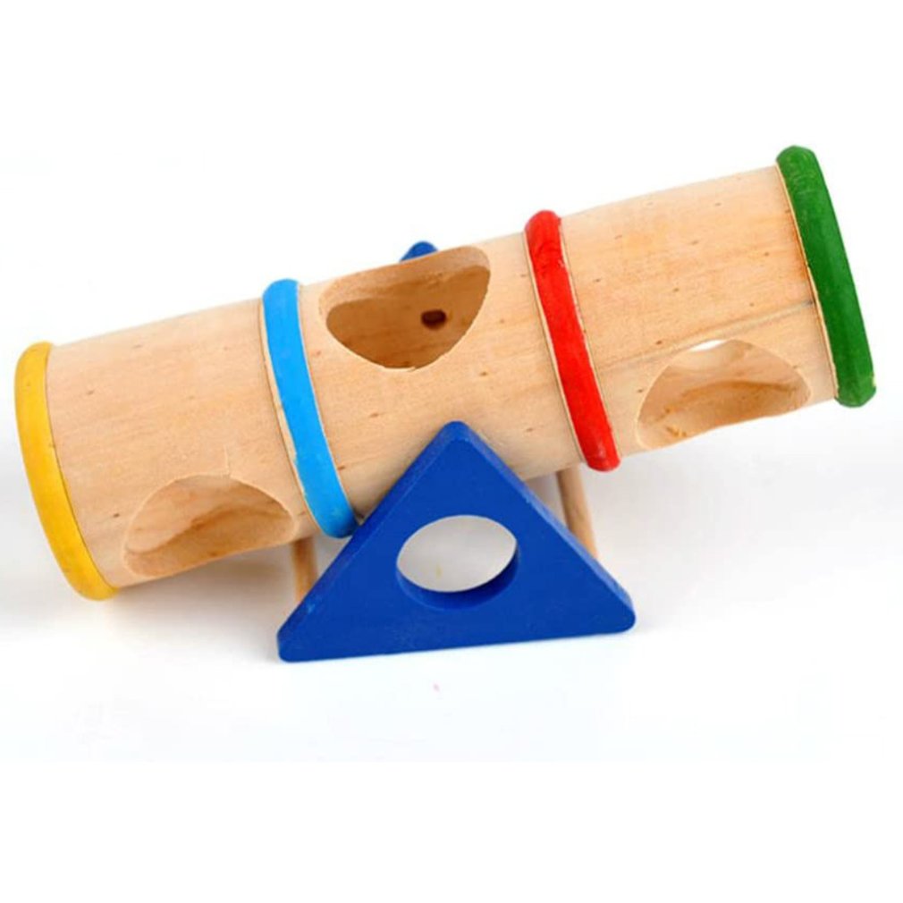 Game Wooden Swing Cylinder for Small Animal Drawf ... – Grandado