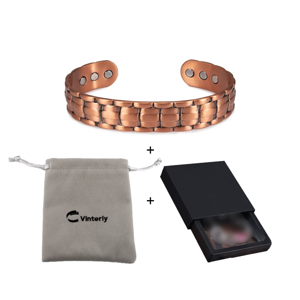 Pure Copper Magnetic Bracelet Male Arthritis 15mm ... – Grandado