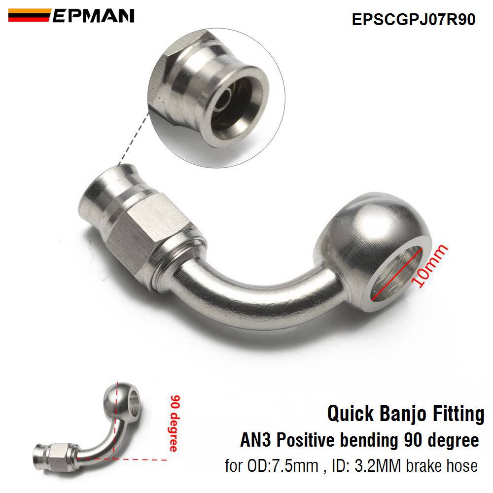EPMAN 1PC Stainless Steel AN3 to AN -3 Straight Br... – Grandado