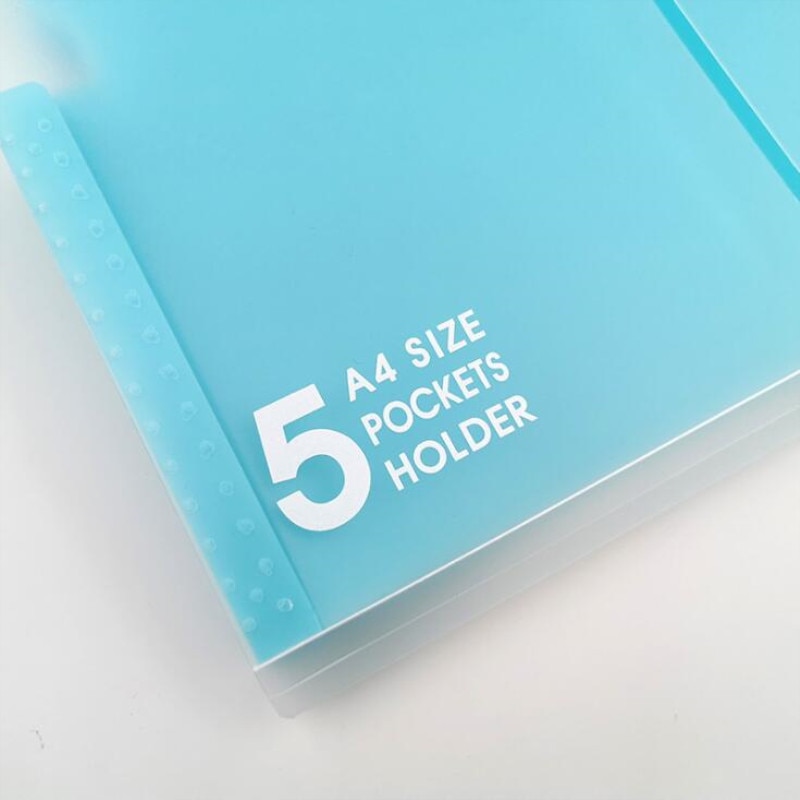 Flerlags pp 6 farvemappe a4 elevorgelmappe plast... – Grandado