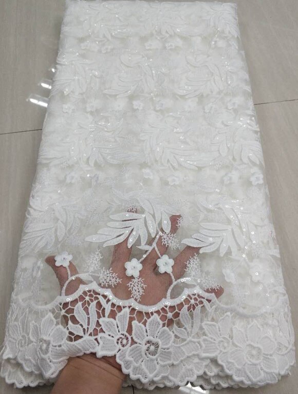 Afrikansk netto melk silke blondere paljetter brod... – Grandado