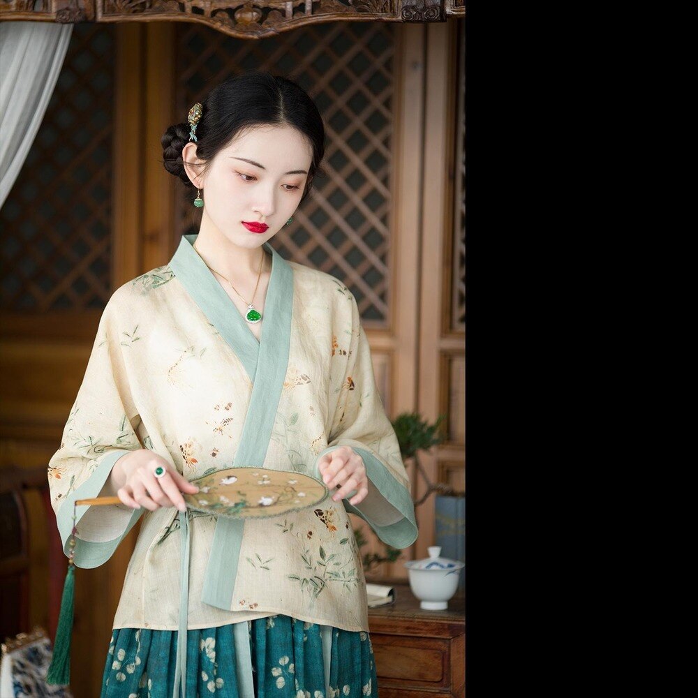 2022 Zomer Chinese Stijl Hanfu Blouse Vrouwen Cros... – Grandado