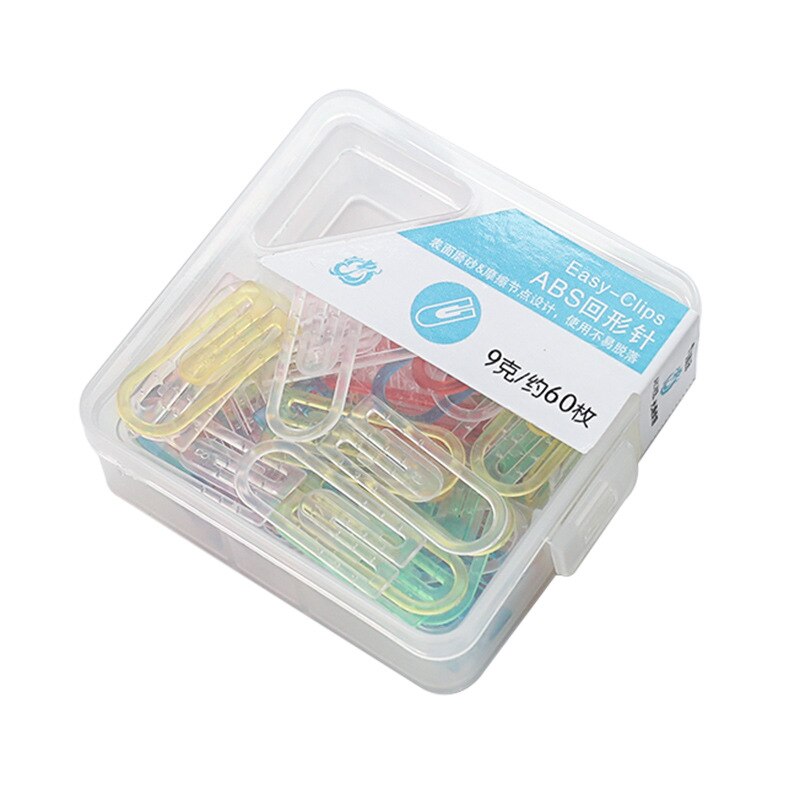 60 Pcs/Box ABS Small Paper Clips bookmark reading ... – Grandado